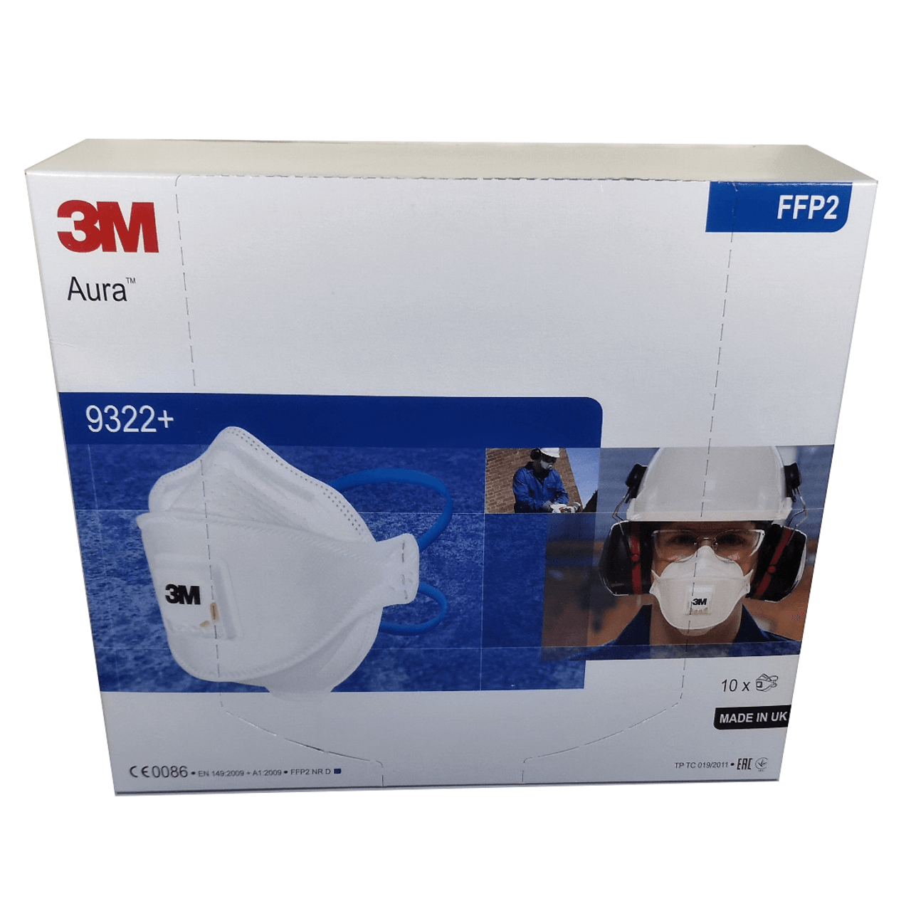 3M 9332 AURA FFP3 VALVED FACE MASK BOX 10 – Charnwood Supplies