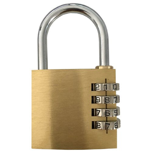 50mm Brass Combination Padlock – Charnwood Supplies